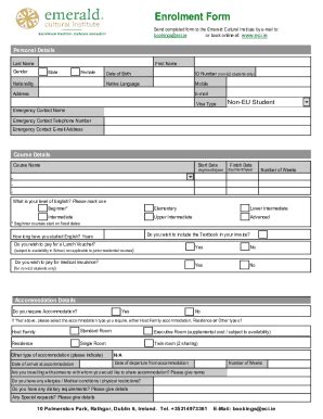 Fillable Online Online Course Enrolment Form Fax Email Print PdfFiller