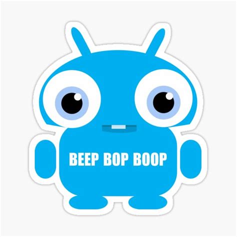 Beep Bop Boop Stickers Redbubble