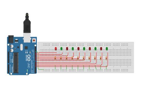 Circuit Design Funcion De Luces Tinkercad