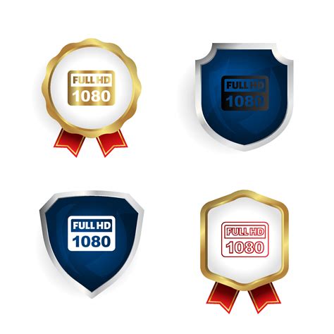 Abstract Full Hd 1080p Badge And Label Collection 25842468 Vector Art