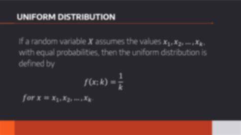 Solution Uniform And Binomial Distribution Presentation Studypool