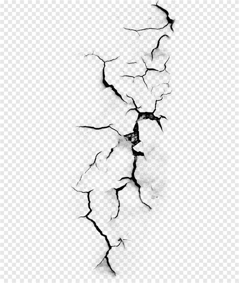 Broken Wall Crack Effect Element Png Pngegg