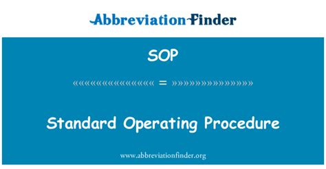 SOP Adalah Singkatan Dari Prosedur Operasi Standar Standard Operating Procedure