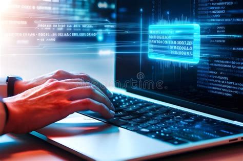 Typing Digital Coding On The Laptop Stock Illustration Illustration Of Work Trade 335362315
