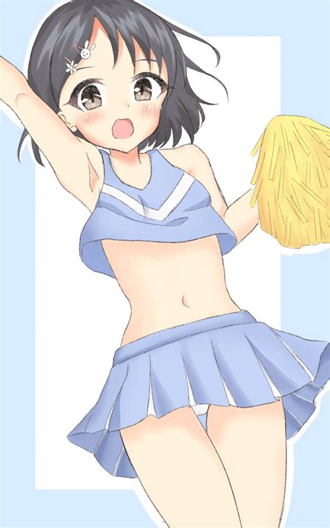 佐々木千枝 チアコス千枝ちゃん アイドルマスターシンデレラガールズ 佐々木千枝 麺じゃない方の冷やし中華のイラスト