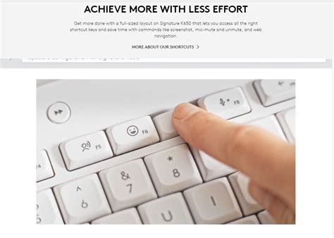 Logitech Signature K650 Wireless Keyboard With Palm Rest Spill Resistant 36 Months Battery