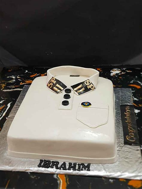 A Very Decent Design Of Shirt Cake Available