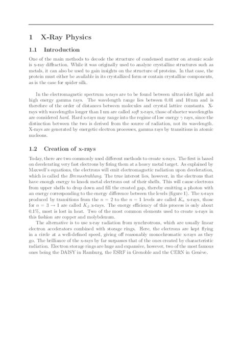 Pdf X Ray Physics 1 1 Introduction