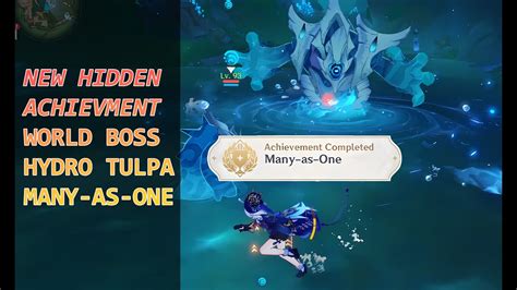 GENSHIN IMPACT Achievement MANY AS ONE Hydro Tulpa Boss YouTube