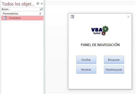 Ocultar El Panel De Navegación De Access Usando Vba Vba Total