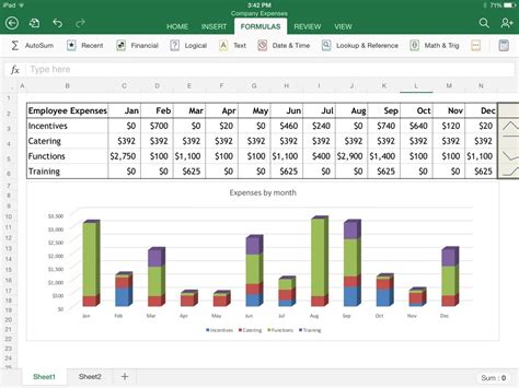 Simple Spreadsheet App Pertaining To Excel For Ipad The Macworld Review Macworld — Db