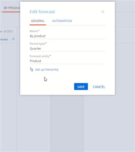 Set Up A Forecast Creatio Academy