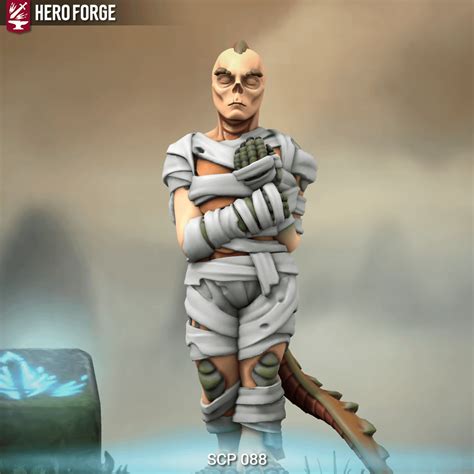Making Scps In Hero Forge Day 6 Scp 088 The Lizard King Rscp