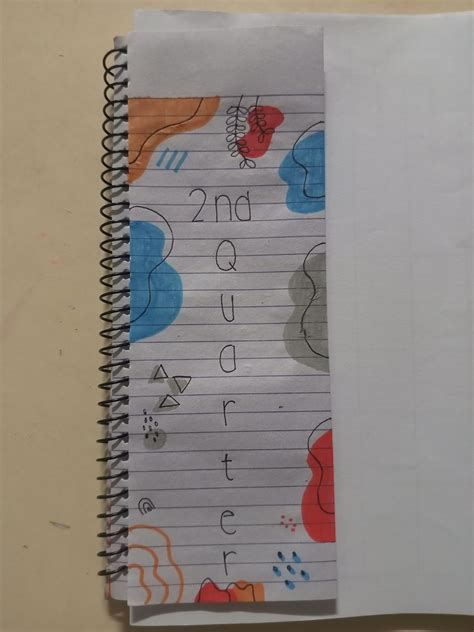 2nd Term Notebook Decoration