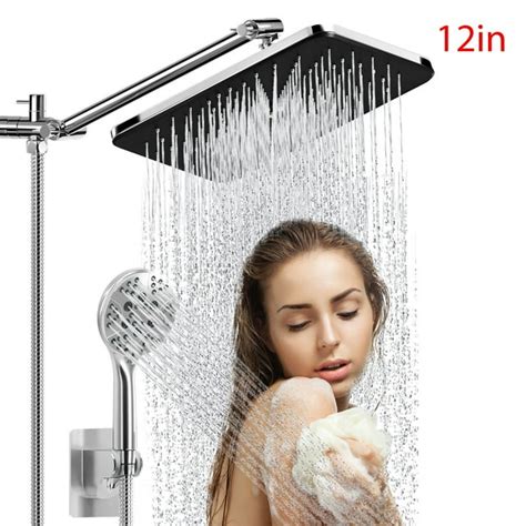 Iusu 8 Setting High Pressure Shower Head 118 Inch Rain Shower Head