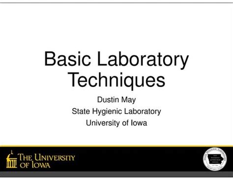 Basic Laboratory Techniques Pptx