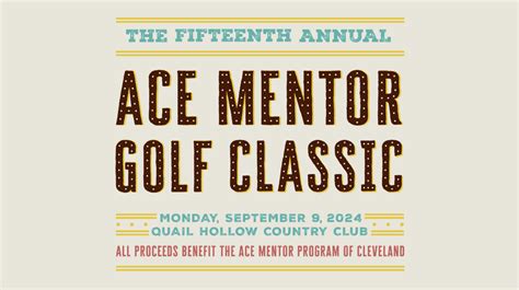The Fifteenth Annual Ace Mentor Golf Classic Cleveland Ace Mentor