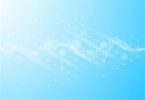Premium Vector Abstract Hexagonal Molecular Structures In Technology Background And Science Style