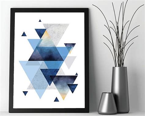 Affiche géométrique Téléchargeable Art mural imprimable Etsy France
