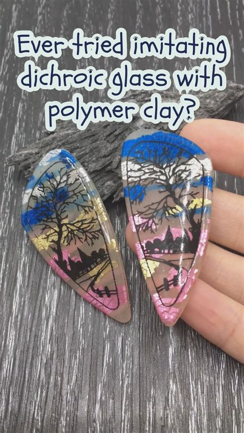 Faux Dichroic Glass Polymer Clay Earring Tutorial Jessama Tutorials