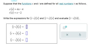 Solved Suppose That The Functions S And T Are Defined For Chegg Com