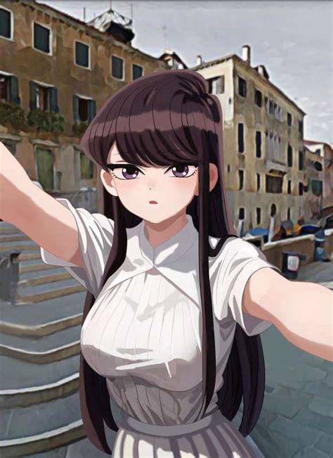 Komi Shouko Selfie Venice Italy By Hmangadd From Patreon Kemono
