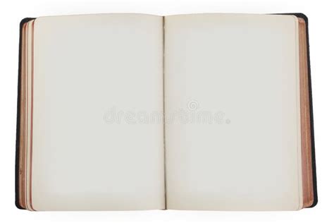 Старая открытая книга с пустыми страницами Стоковое Изображение