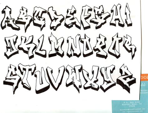 How To Draw Graffiti Letters A Z Letters