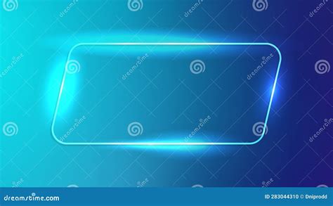 Parallelogram Frame With Colorful Multi Layered Outline And Glowing