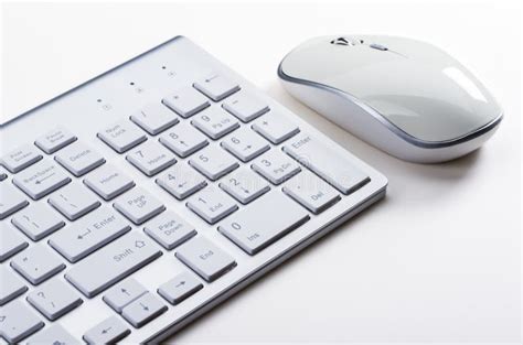 White Keyboard And Mouse Close Up Stock Image Image Of Orders Notes