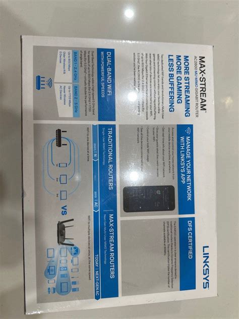 LINKSYS Max Stream AC Mu Mimo Gigabit Raouter Computers Tech Parts Accessories