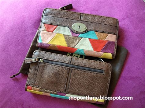 Shop With My Fossil Maddox Zip Clutch Patchwork
