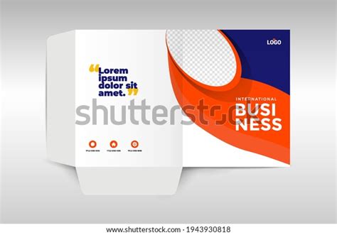 Folder Design Documents Files Layout Posting Stock Vector Royalty Free