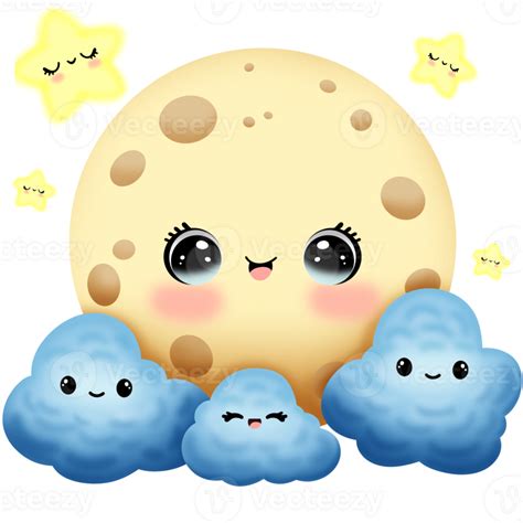 Linda Dibujos Animados Luna 47395366 Png