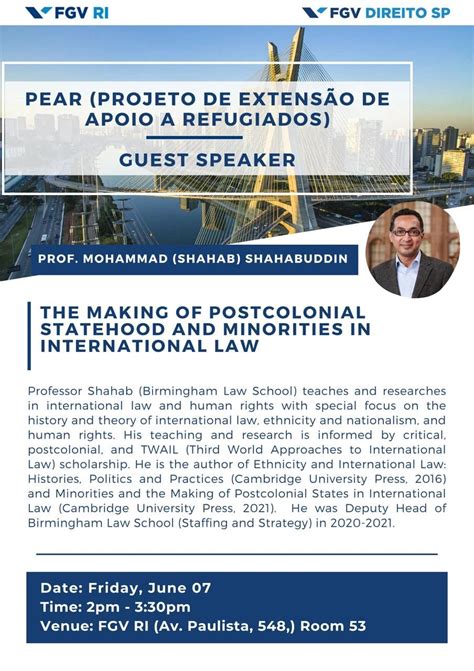 Mohammad Shahabuddin On Linkedin Will Speak At The School Of International Relations Getulio