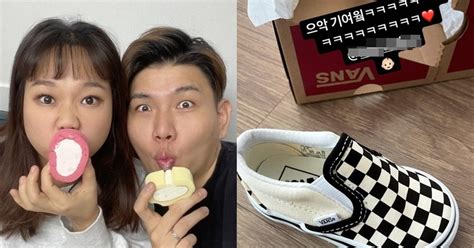 홍현희♥ 제이쓴 예비 아빠 아기 신발 선물 받고 신났네 으악 귀여워
