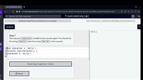 Freecodecamp Learn Introductory Javascript By Building A Pyramid