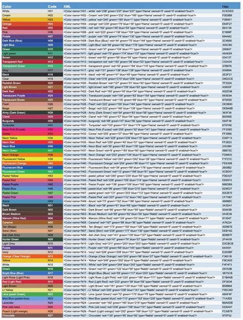 A Cool Guide To Hex And Xml Color Codes R Coolguides