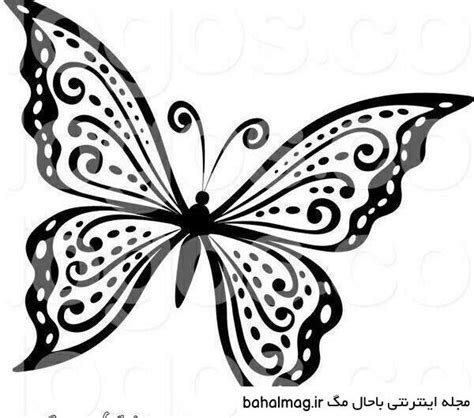 مدل نقاشی پروانه فانتزی ️ بهترین تصاویر