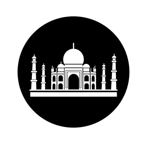 Taj Mahal Vector Icon Taj Mahal Building Graphic Symbol 19602874