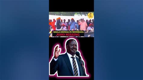 Raila Odinga Storms Mombasa Raila Ni Simba Youtube