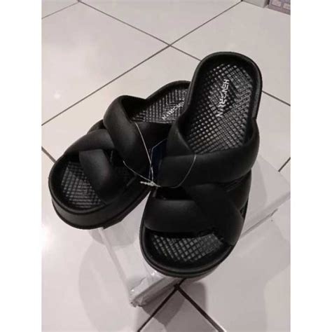 TERBARU SANDAL SELOP WANITA TEBAL SANDAL KARET WEDGES RINGAN NYAMAN