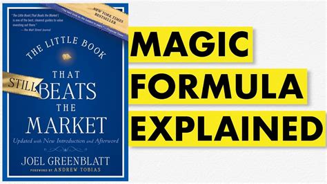 What Is The Magic Formula Investing Strategy Youtube