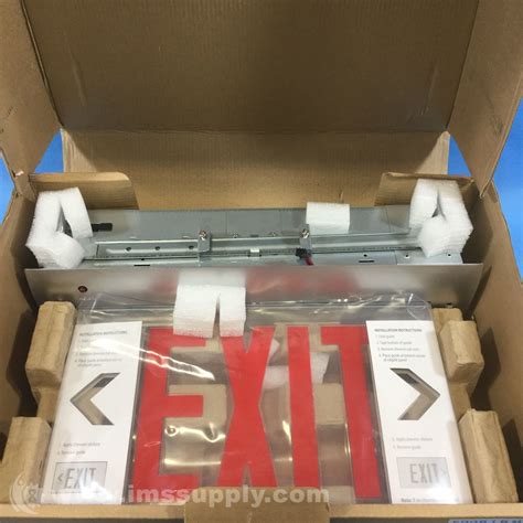Lithonia Lighting Edgr 1 R M4 Recessed Edgelit Led Exit Ac Only