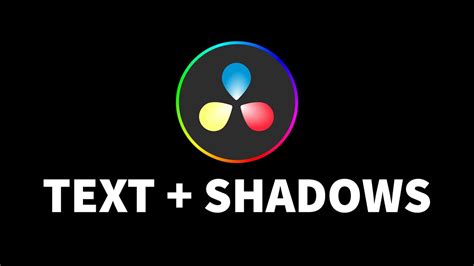 How To Add Drop Shadow To Text Davinci Resolve 18 Tutorial Youtube