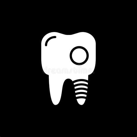 Het Dunne Lijnpictogram Menselijke Ziektes Concept Ontsteking Tand
