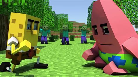 Spongebob In Minecraft Animation