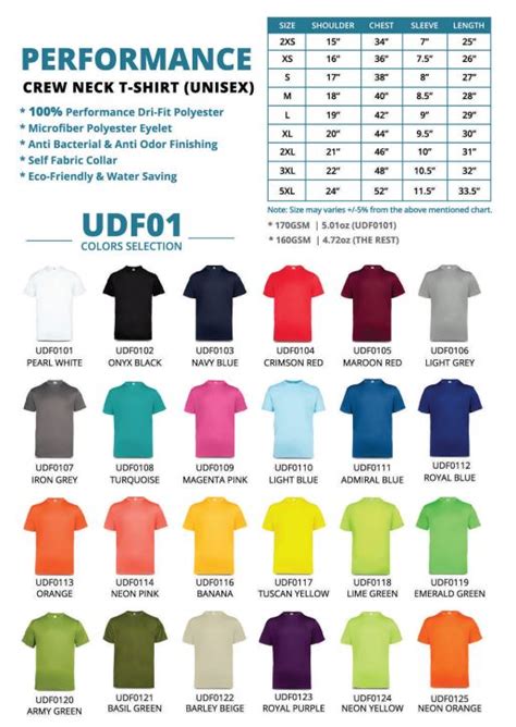 Quick Dry Round Neck Plain T Shirt Udf 01 Unity Premium Ts
