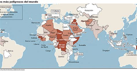 El rincón de la libertad Los países más peligrosos del mundo