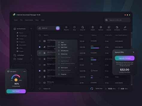 Idm Internet Download Manager Ui Redesign Behance
